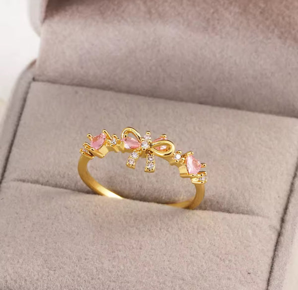 Pink Bow Ring – Defense Queens