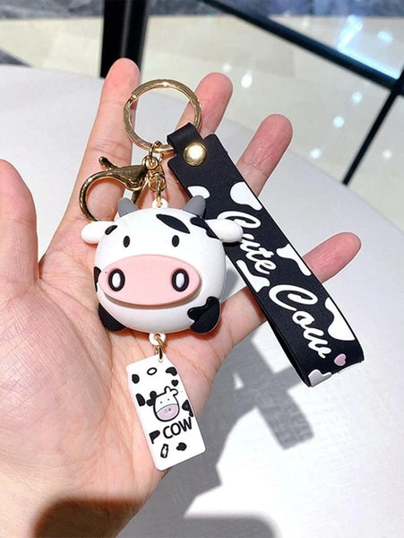 Cute Cow Keychain – Defense Queens