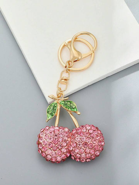 Pink Cherry Keychain – Defense Queens