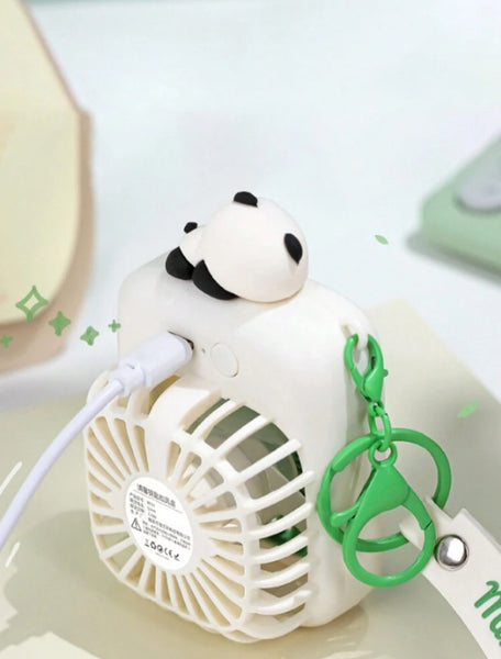 Panda Portable Handheld Fan Keychain – Defense Queens