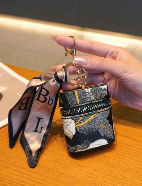 Mini Floral Scarf Keychain Bag – Defense Queens