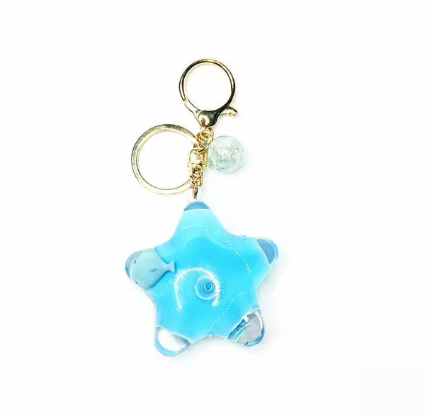 Blue Dolphin Liquid Star Keychain – Defense Queens