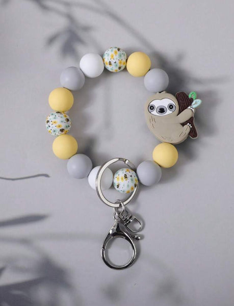 Sloth Beaded Self Defense Keychain – Defense Queens