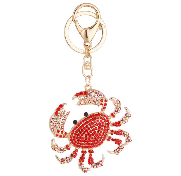 Red Crab Charm Keychain – Defense Queens