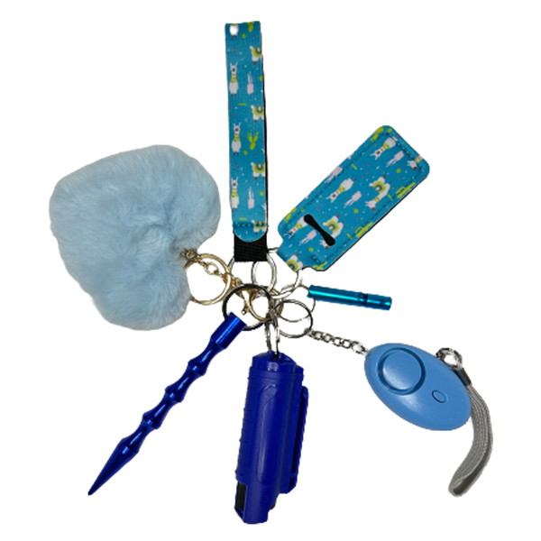 Blue Llama Self Defense Keychain – Defense Queens